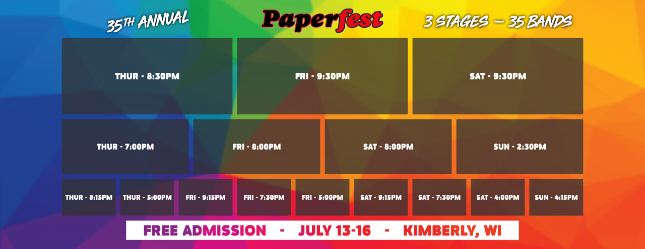 Paperfest | Free Admission | Live Music | Community Festival | Kimberly, WI